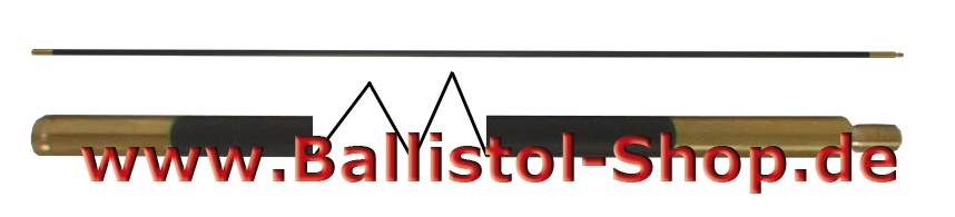 Carbon cleaning rod for air rifles and small caliber