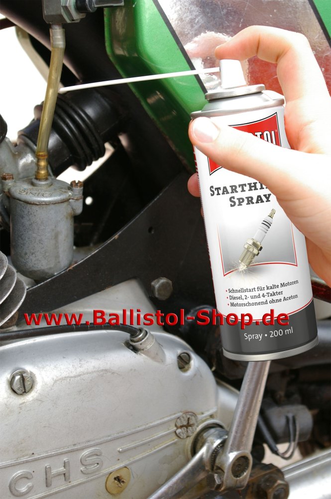 Starthilfe-Spray und Kaltstarter für alle Motoren